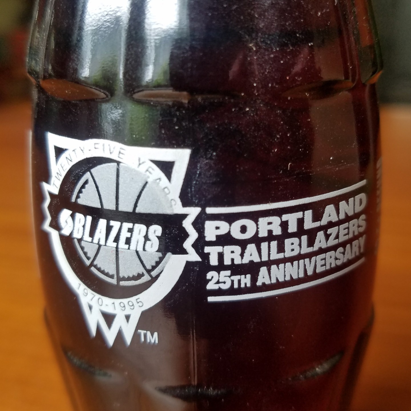 Vintage 1995 Coke Coca Cola Bottle NBA Portland Trail Blazers 25th ...