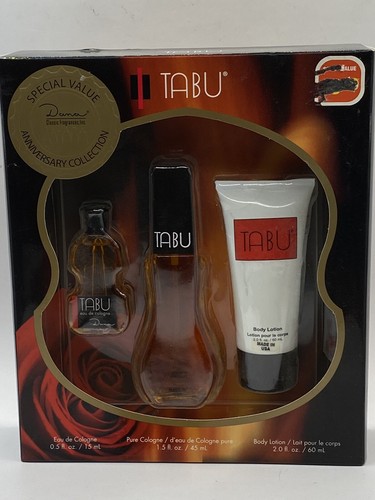 Tabu Anniversary Collection 3 Piece 0.5 De Cologne Pure Cologne 1.5 Fl ...