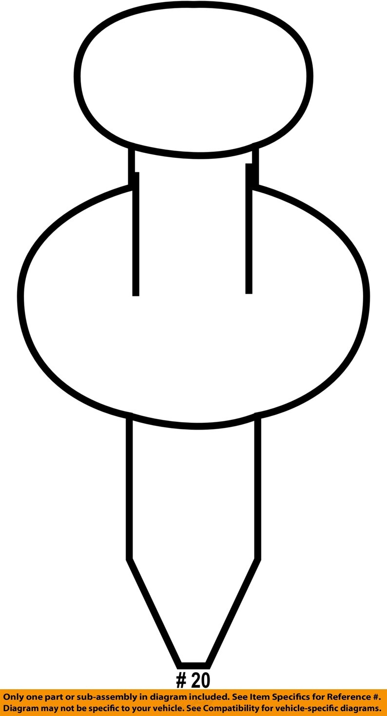 Ford OEM Rear Bumper-absorber Clip Left W705436S300 for sale online | eBay