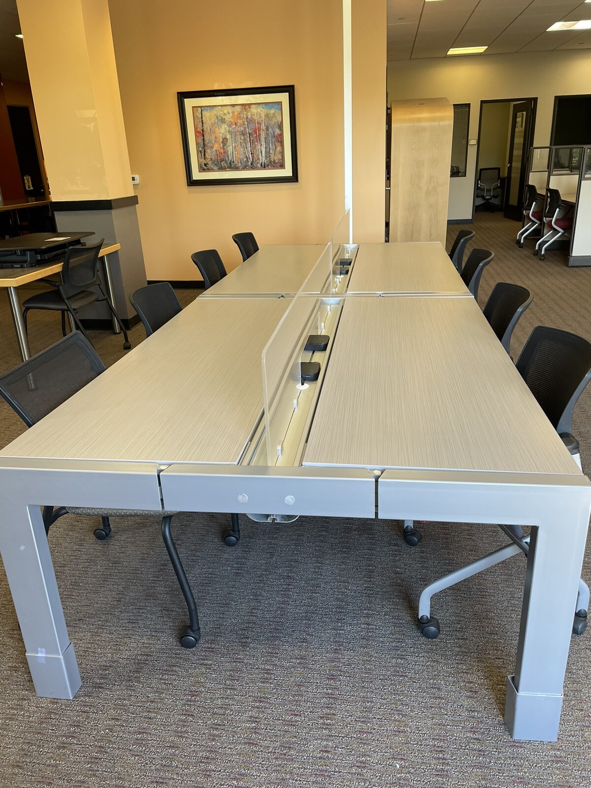 SwiftSpace Foresight 8' mobile benching, conference table, workstation ...