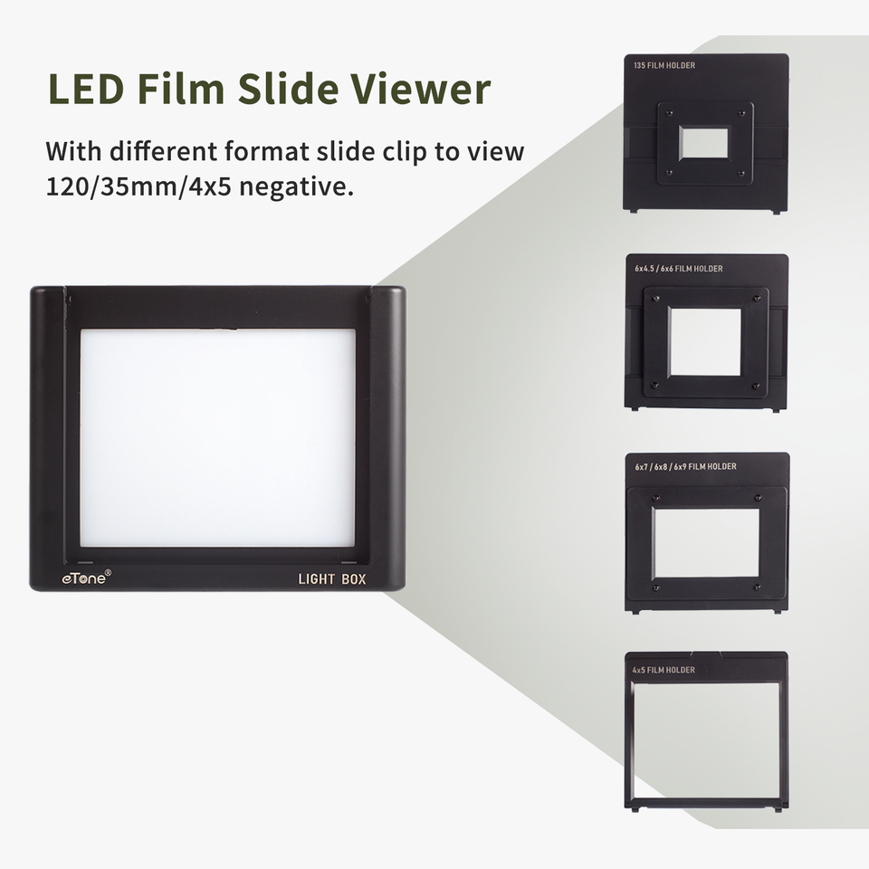 Digital Film Scanner Light Box/Holder For 135 120 4X5 Slide Film ...