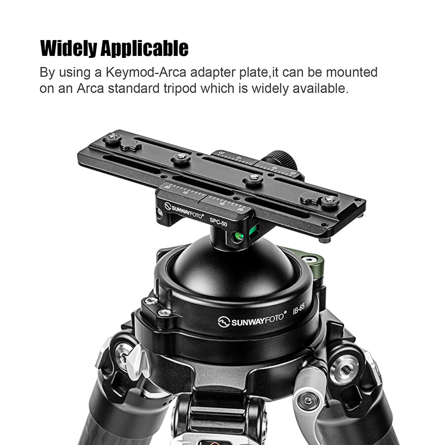 SKP-240 9.45in(240mm) Keymod to Arca Rail Mount Adapter Accessories for ...