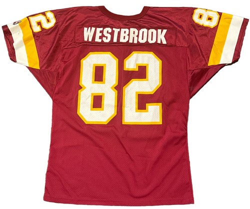 Washington Redskins Michael Westbrook Large Wilson Vintage Red | eBay