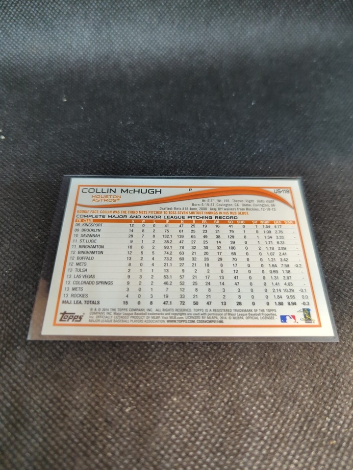 2014 Topps Update Target Red Border Astros Baseball Card #US118 Collin ...