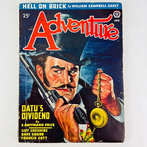 RARE PULP!!! - ADVENTURE - 1947 JAN - DATU'S DIVIDEND - E. HOFFMANN ...