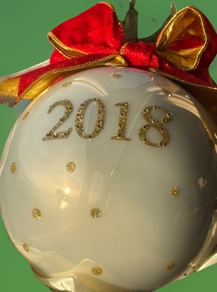 Frontgate 2018 Oversized REFLECTOR 6" Christmas Ornament Mouth Blown Glass ~ IOB | eBay