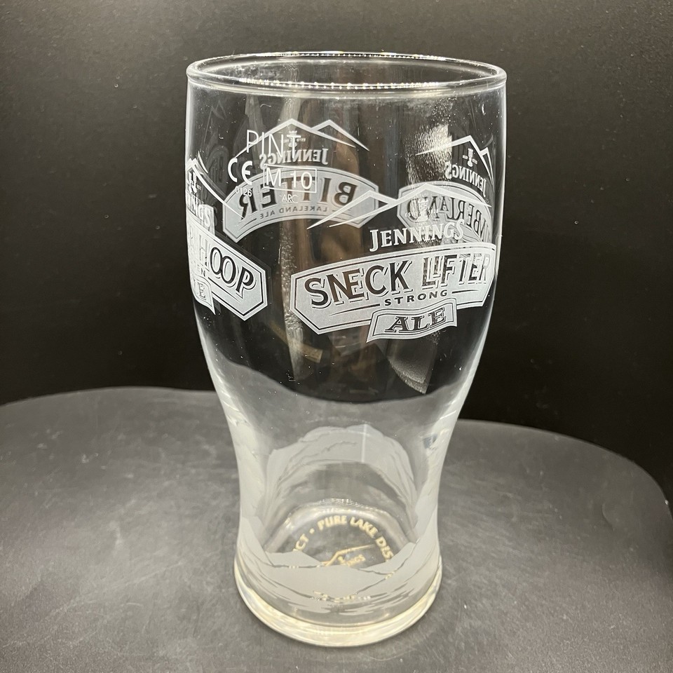 Jennings Bitter Cumberland Ale Sneck Lifter Cocker Hoop Clear Pint ...