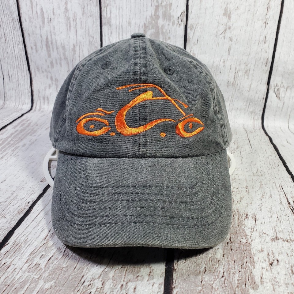 Orange County Choppers Hat Gray Faded Y2K Motorcycle Baseball Cap Biker ...