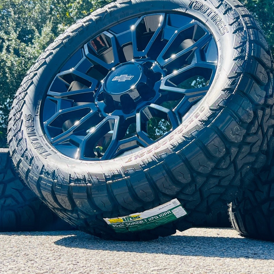22 Chevy Silverado 2500HD 3500HD LTZ ZR2 Black Wheels Tires 2011-2025 ...