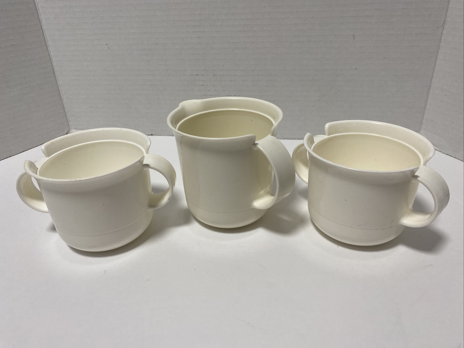 Vintage Tupperware Coffee Cream Sugar Bowls Set Beige Ivory 2309A-4 ...
