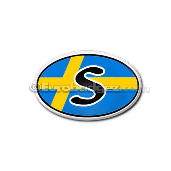 1 - NEW Euro Badge Emblem fits Volvo Sweden Swedish Flag Oval "S" | eBay