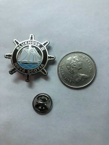 Nova Scotia, BLUENOSE SHIPS STEERING WHEEL LAPEL PIN | eBay