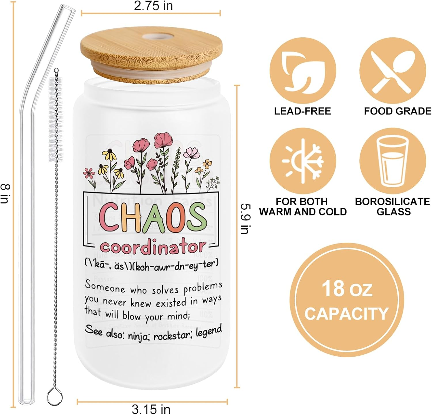 Thank You Gifts for Chaos Coordinator, Boss Lady Gifts for Women ...