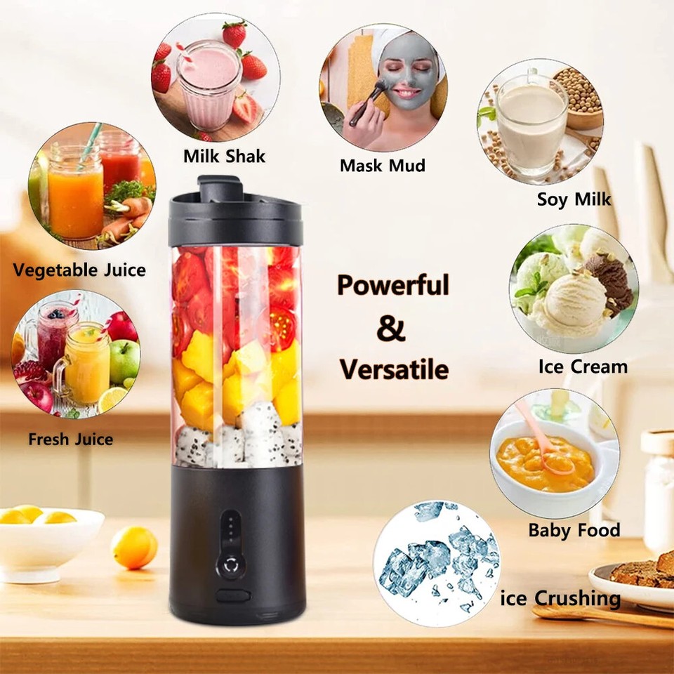 Portable Blender Electrics Fruit Juicer Smoothie Rechargeable Juice ...