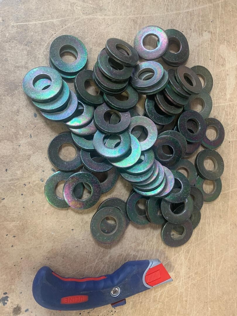 Conical Spring Washers STL-Zinc-YEL DIN6796 21.0ID/45.0OD/5.0THK M20 ...