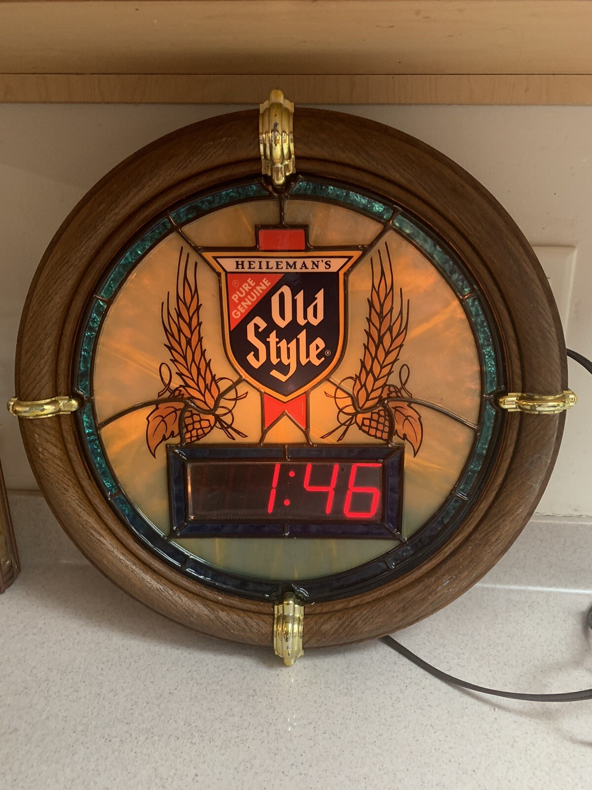 Vintage Heileman’s 1988 Old Style Beer Light Sign Digital Clock | eBay