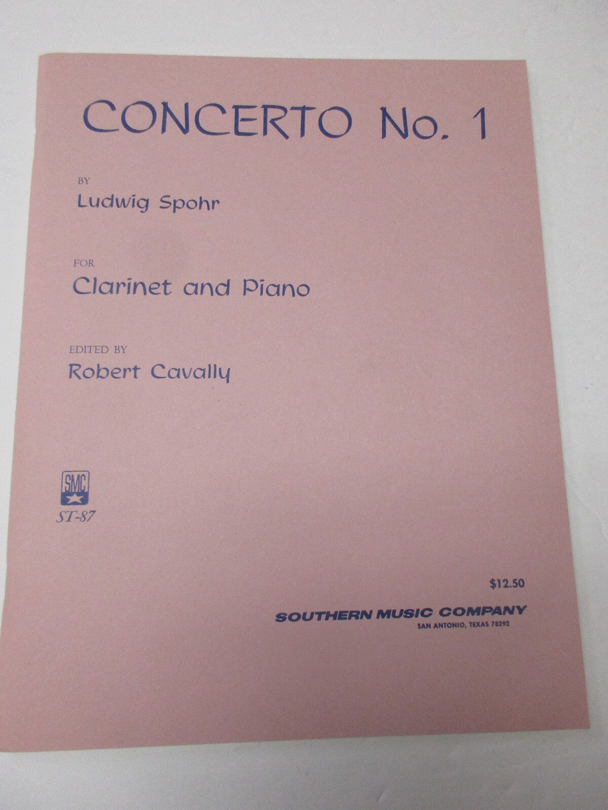 Ludwig Spohr Concerto No 1 for Clarinet & Piano Sheet Music Robert ...