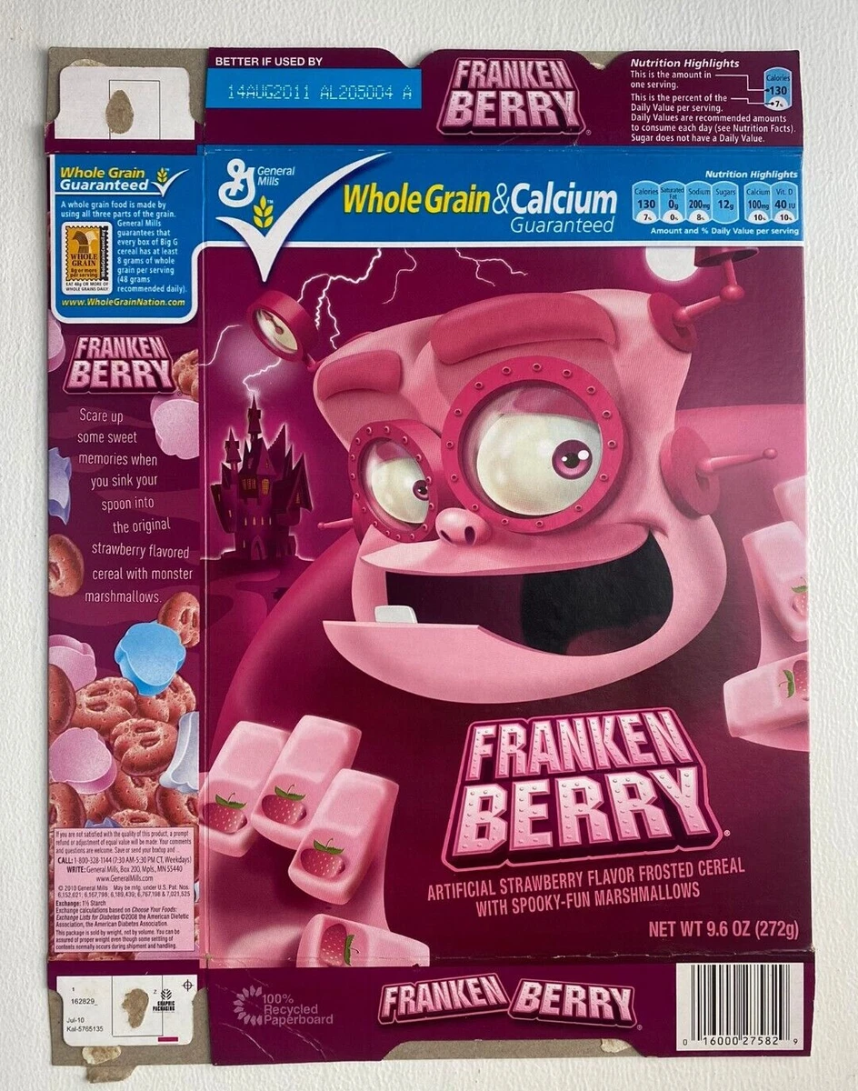 Frankenberry Cereal Box