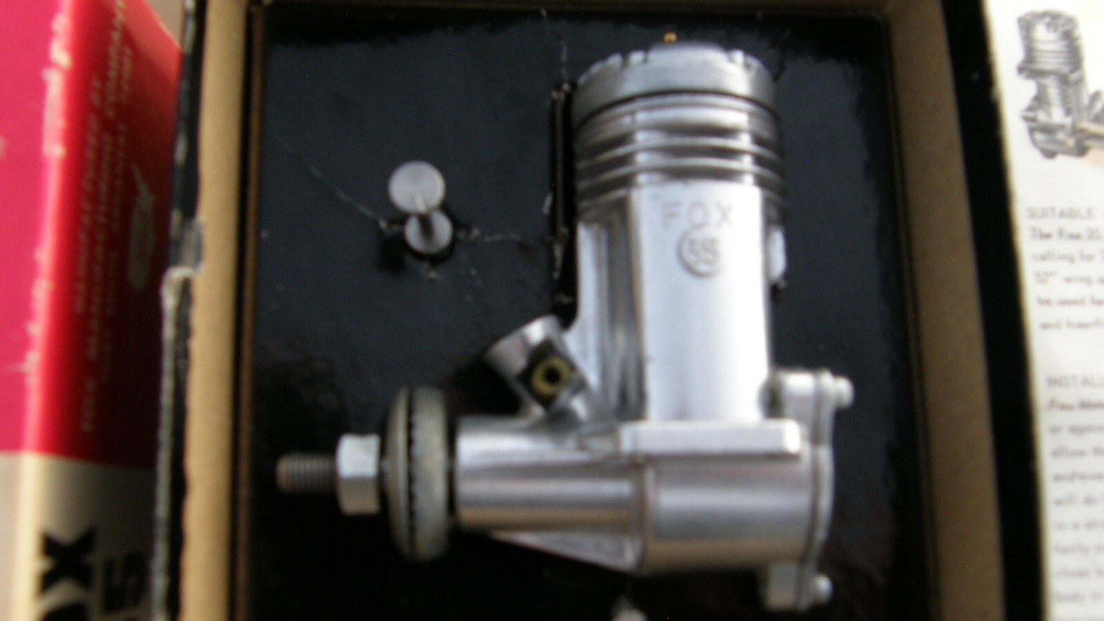 1970 FOX 35 CHROME FINISH STUNT Model Airplane Engine with Box ...