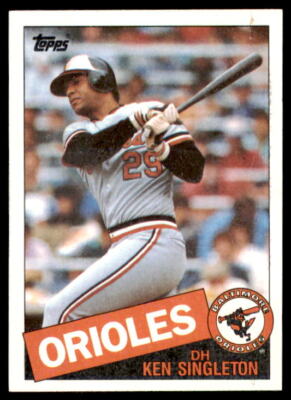 1985 TOPPS BASEBALL BALTIMORE ORIOLES #755 KEN SINGLETON | eBay