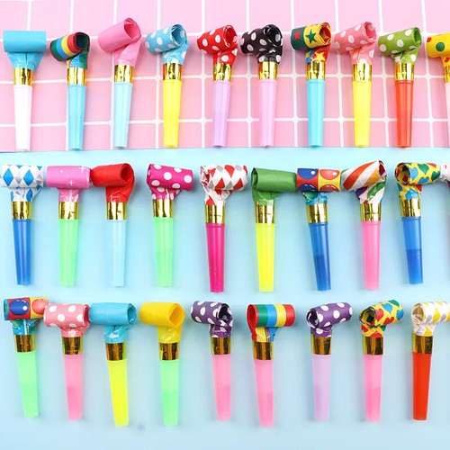 30Pcs Colorful Party Blowouts Whistles Noice Maker Toys for Kids ...