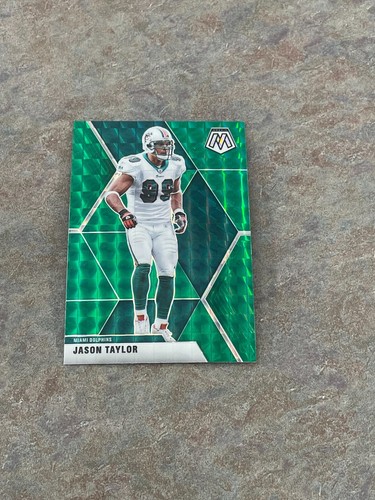 JASON TAYLOR 2020 Panini Mosaic GREEN Prizm #126 Dolphins HOF | eBay