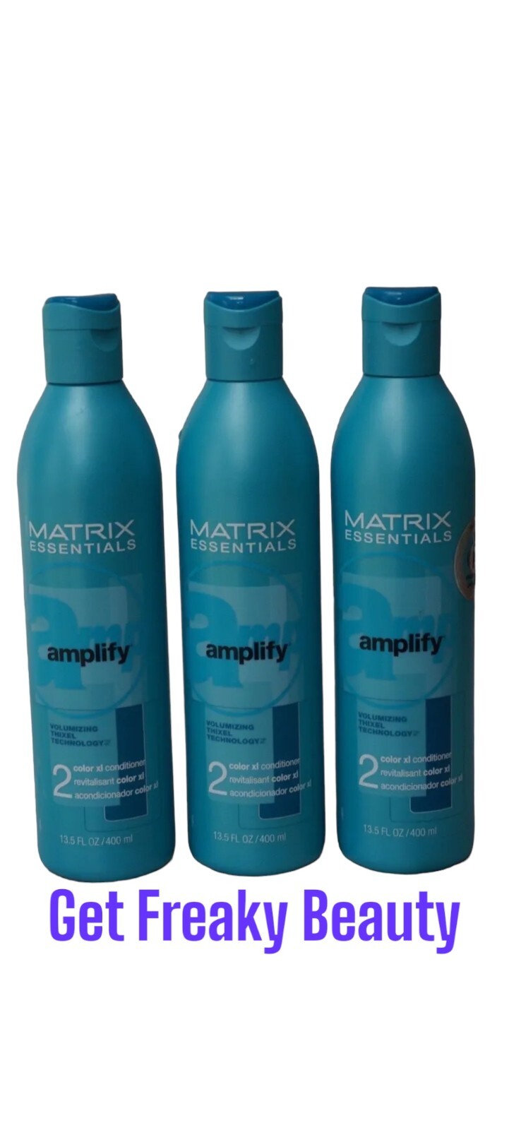 3 PACK. 13.5 oz. Matrix Essentials Amplify # 1 Color XL Conditioner ...
