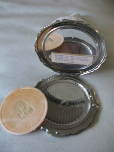 Antique Vintage Silver ENGLAND Lithograph Couple Maiden Dog STRATTON ...