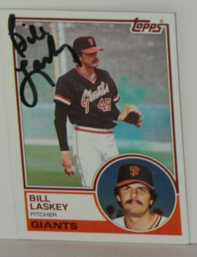 Bill Laskey Autographed Baseball Card 1983 Giants Nr Mt | eBay