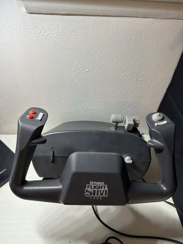 FLIGHT SIMULATOR Yoke LE USB PC Flight Sim Steering Wheel FSY208LE CH ...