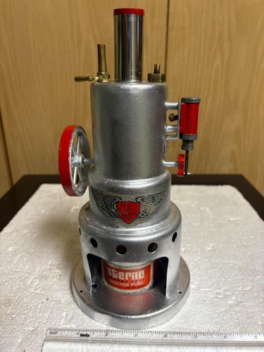 Vintage MARVIN INDUSTRIES Robert Fulton Line Live Steam Engine & Burner ...