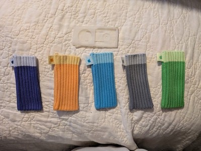 Vintage Apple iPod Socks 2004 MultiColor Set Of 5 -plus 1 Silicone Case ...