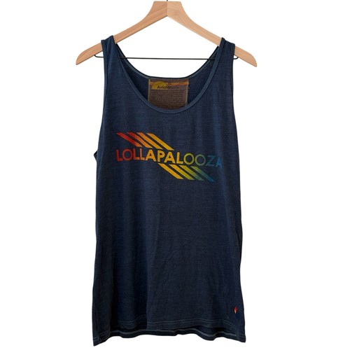 Aviator Nation Lollapalooza Music Festival Lineup Navy Blue Tank Top ...