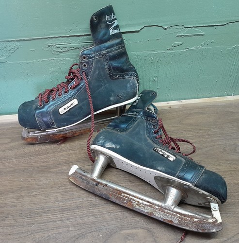 Vintage Bauer hockey skates size 11 | Old n Rusty | Wall Hangers | eBay