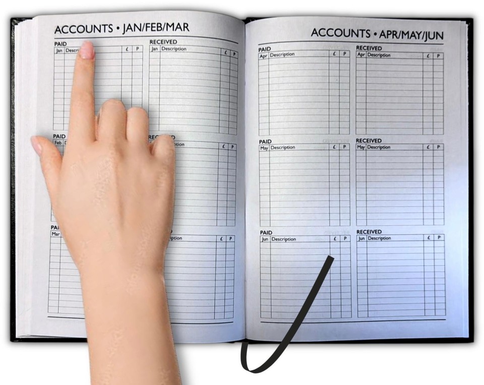 2026 A4 A5 A6 Day to Page / Week To View Diary Full Year Planner Desk ...
