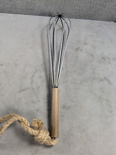 Handmade Wooden Hand Whisk With Rope To Hang 14" Whisk | eBay