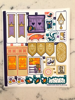 LEGO STICKER SHEET for 43205, Sheet 1, Ultimate Adventure Castle, New ...