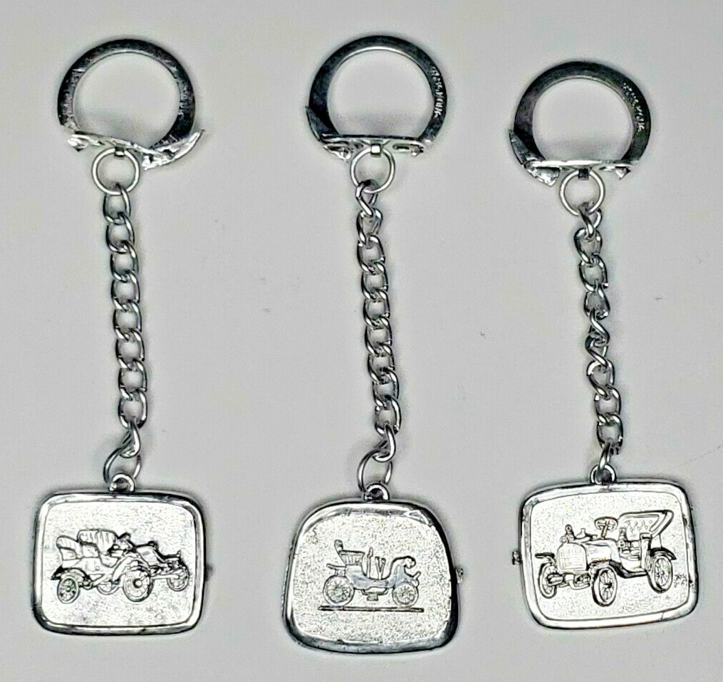 1960's Rare Antique Car Keychains Lot of 3 Vending Charm Hong Kong NOS ...