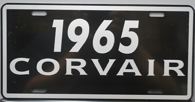 1965 65 CORVAIR Metal License Plate Fits Chevy Monza Spyder Convertible ...