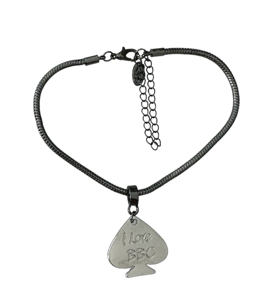 "I Love BBC Spade Anklet" Hotwife QOS Queen Of Spades Lifestyle Jewelry ...