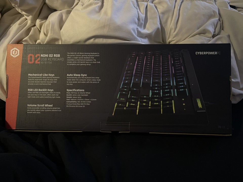 CyberPower NOHI 02 RGB Light Mechanical Keyboard KB-161-104 Black | eBay