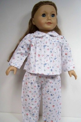 Floral Pajamas Pants Shirt Doll Clothes For American Girl Emily (Debs ...