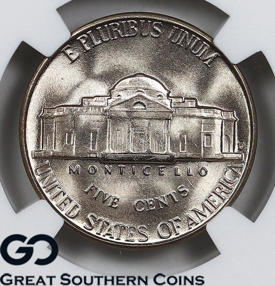 1949-D Jefferson Nickel, NGC MS-67 ** Lustrous Beauty, Scarce This High ...