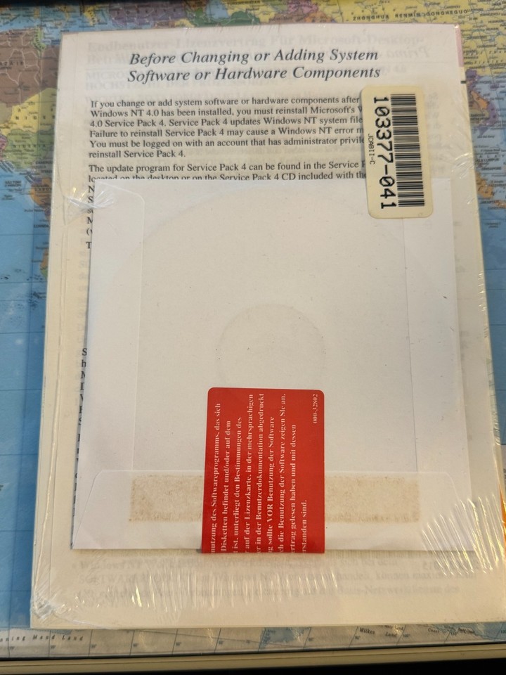 Microsoft Windows NT 4.0 Workstation mit Handbuch - OEM - CD - Deutsch ...