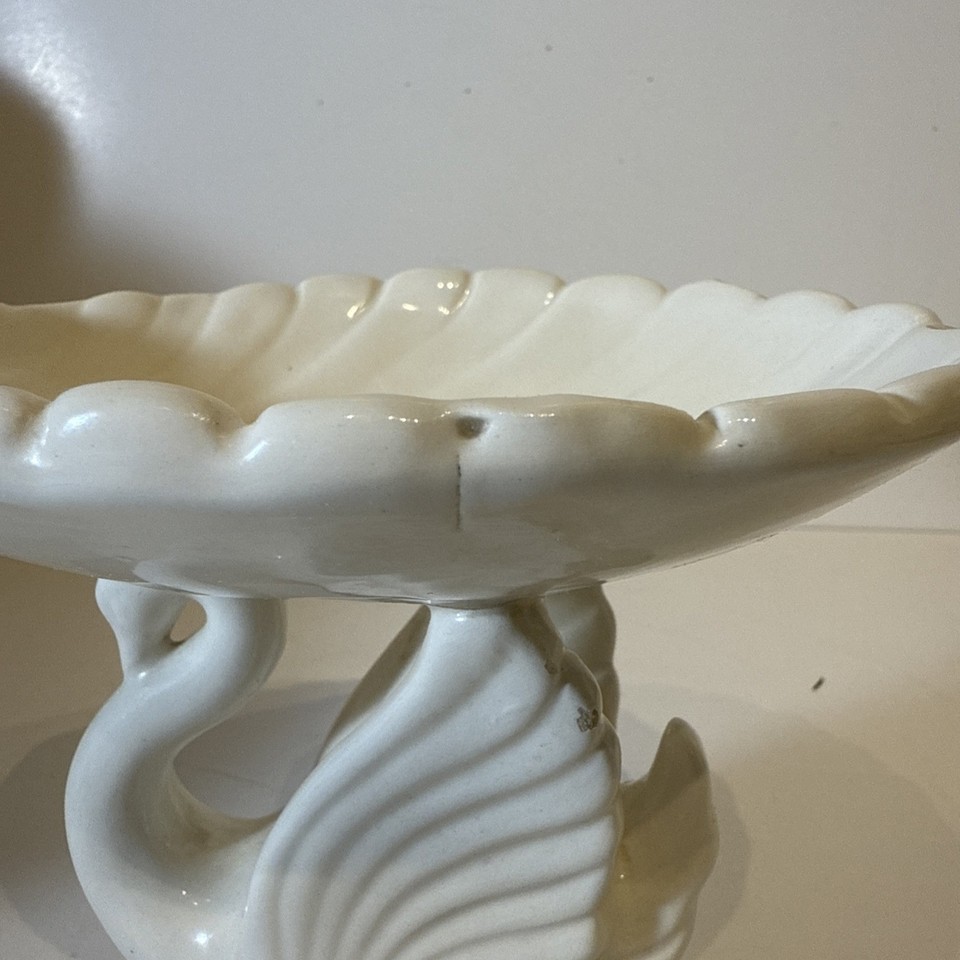 Vintage ARDCO Swan Elevated White Soap Dish Ceramic Holder Bathroom Art ...