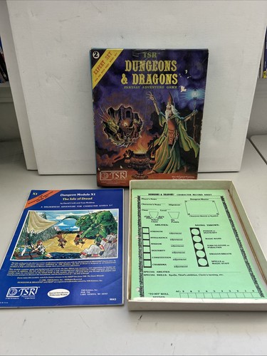 Vintage TSR D&D Dungeons & Dragons Expert Set 2 With X1 VG Box Original ...