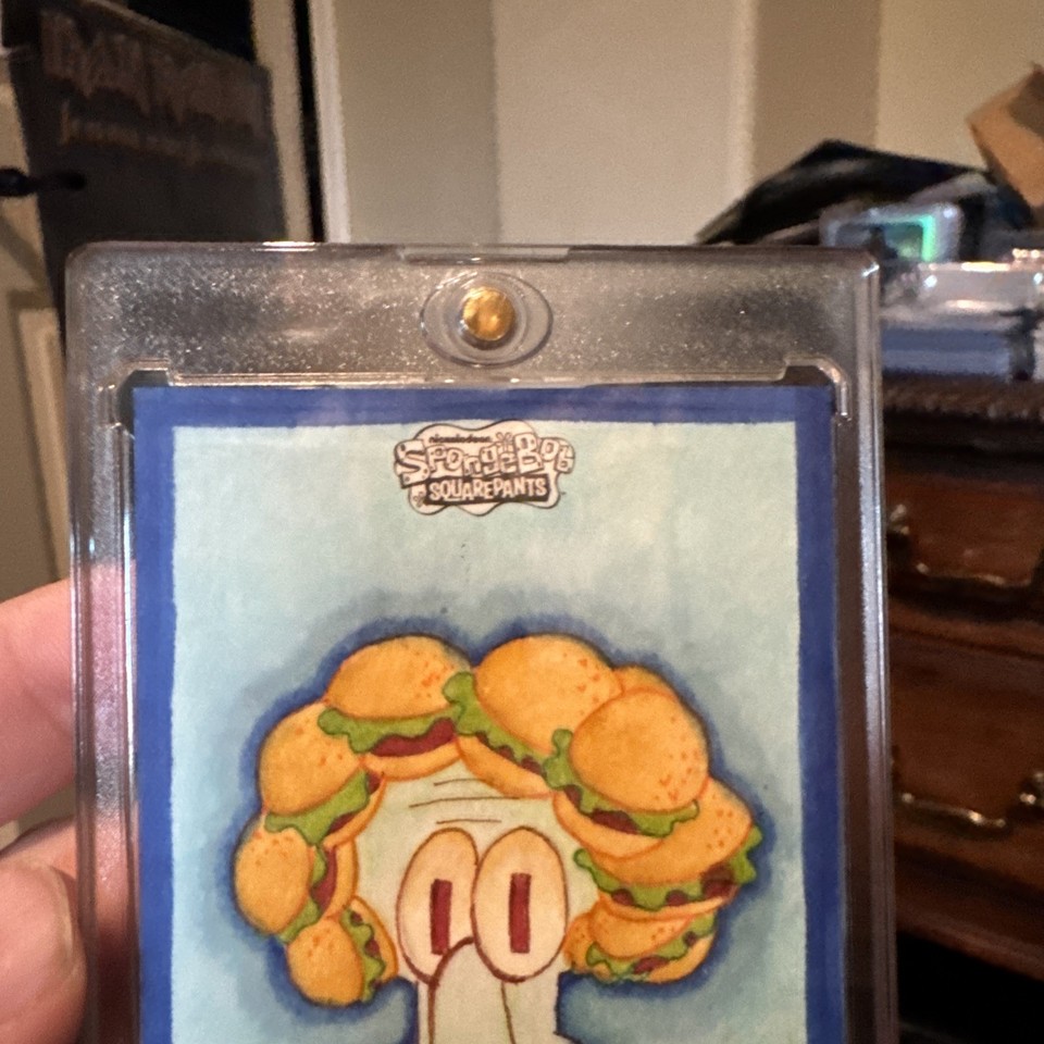 2025 SpongeBob Squidward Tentacles Halsey Camera Sketch Card 1/1 Topps ...