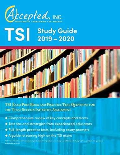 TSI Study Guide 2019-2020: TSI - Paperback, by Accepted Inc. TSI - Very ...