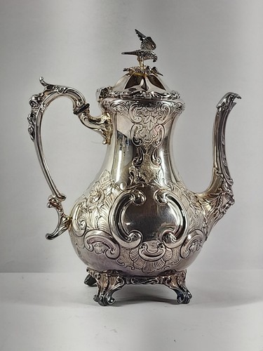 Vintage EPBM Silverplate Teapot with Eagle Finial, Made in England 11 ...
