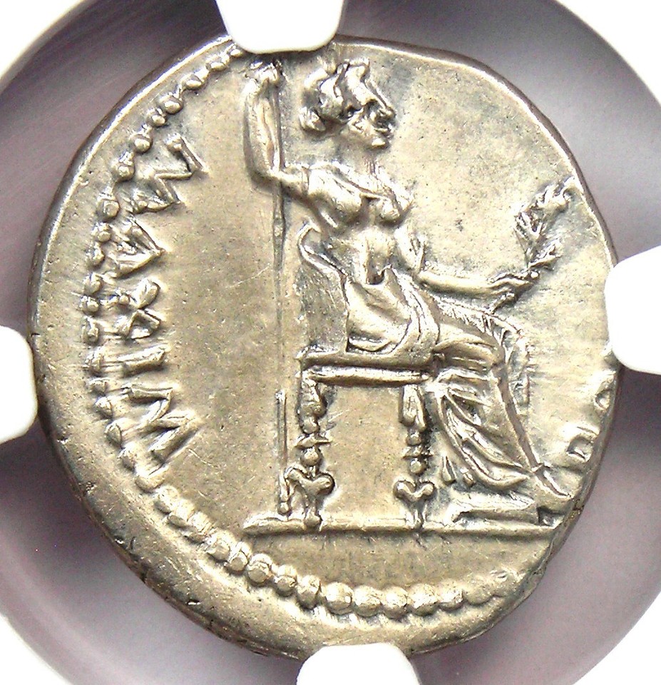Tiberius AR Denarius Silver Tribute Penny Roman Coin 14-37 AD ...
